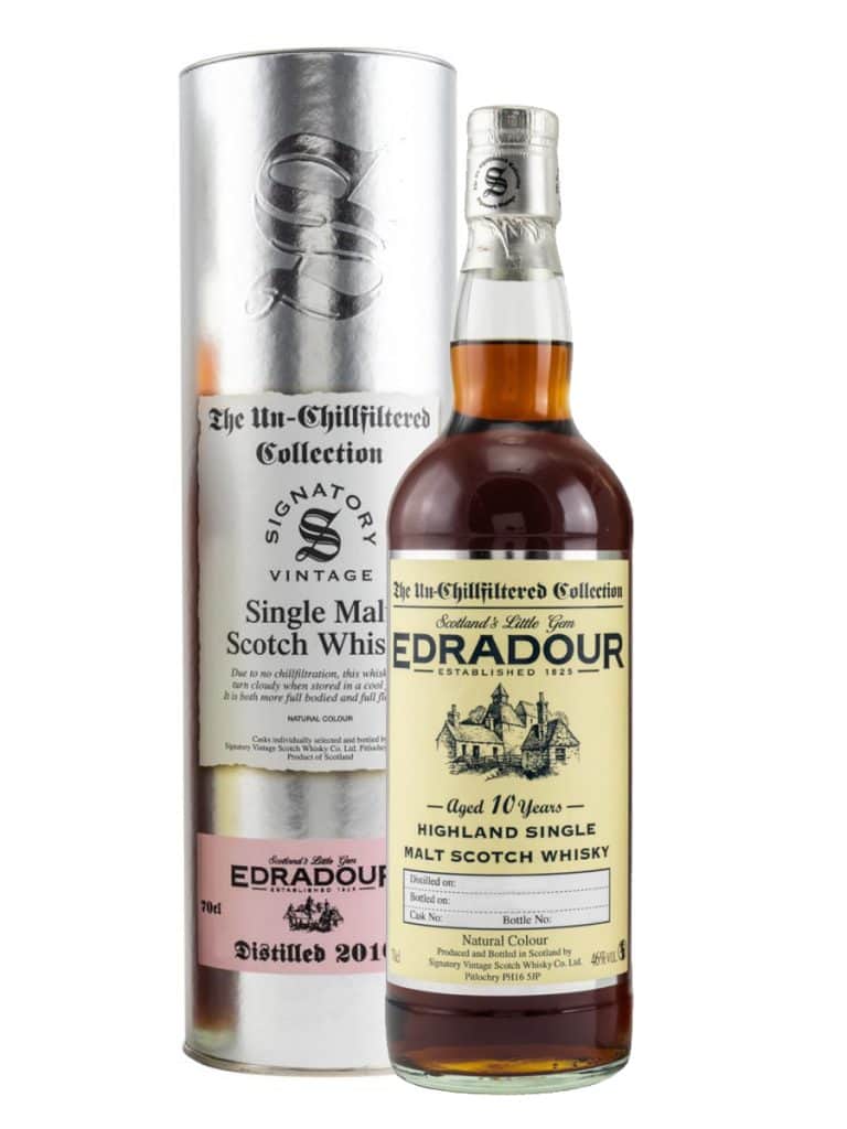 Edradour 10 Year Old Un-Chillfiltered Collection Signatory Vintage ...