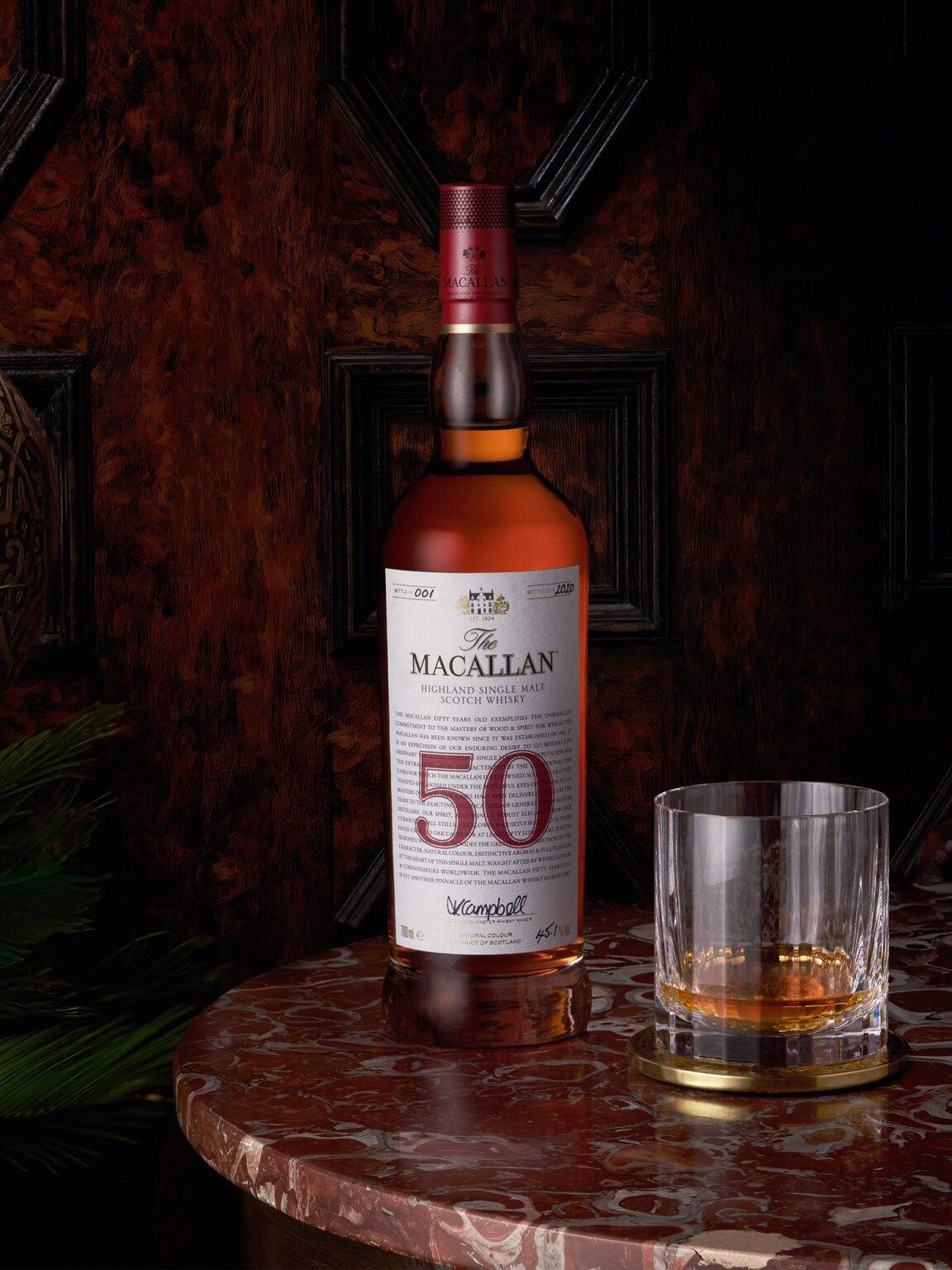 The Macallan 50 Year Old The Red Collection Speyside Single Malt Scotch ...