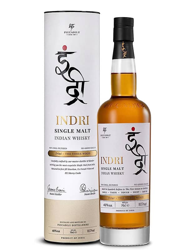 Indri Trini Three Wood Indian Single Malt Whisky 70cl | House of Malt