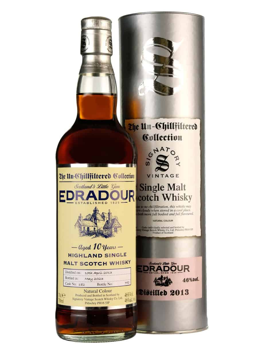 Edradour 10 Year Old Un-Chillfiltered Collection Signatory Vintage ...