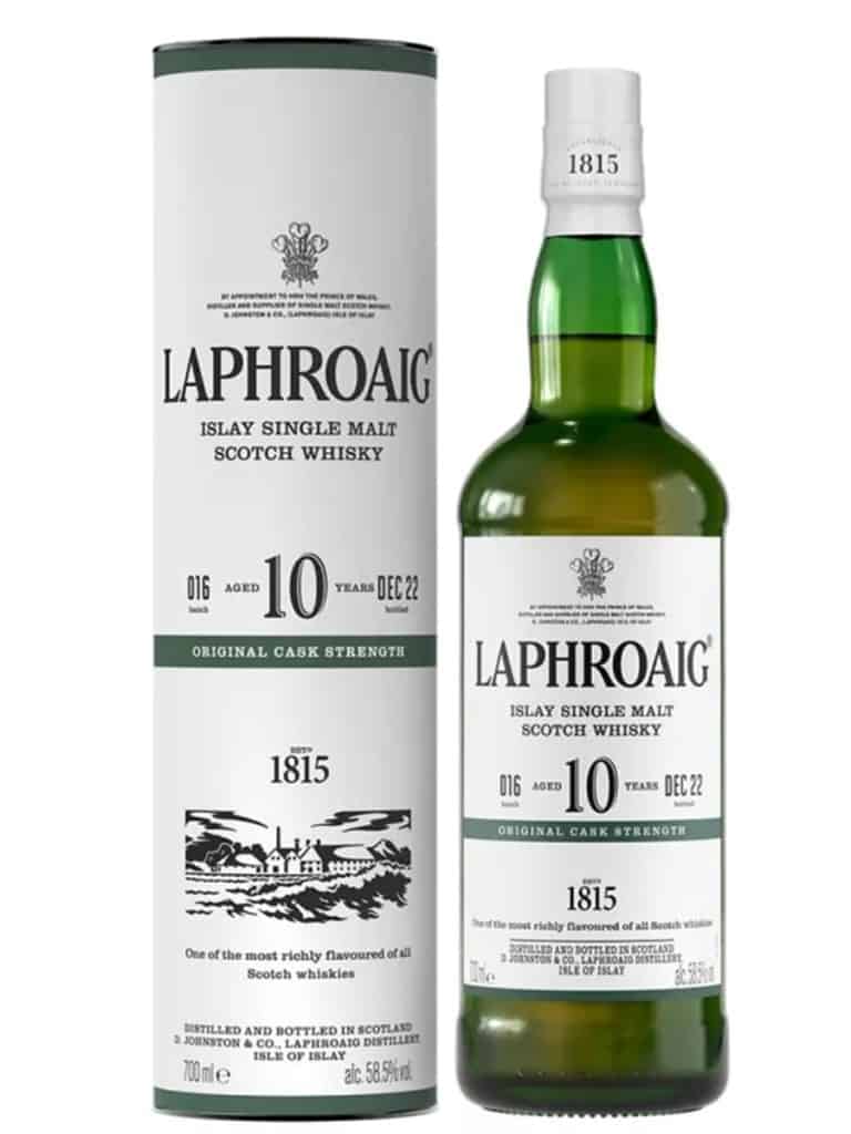 Laphroaig 10 Year Old Cask Strength Batch 16 Islay Single Malt Scotch ...