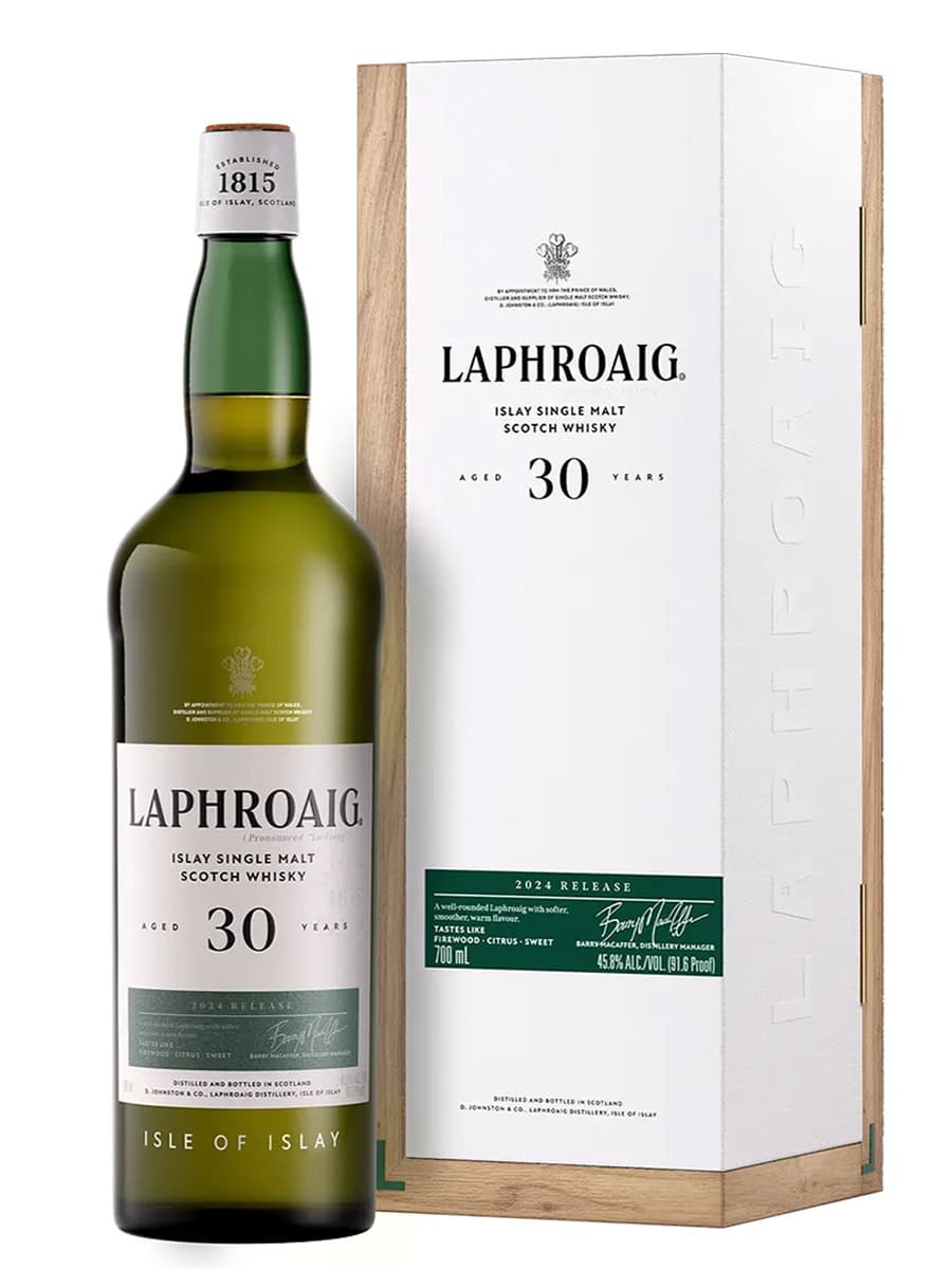 Laphroaig 30 Year Old 2024 Release Islay Single Malt Scotch Whisky 70cl ...