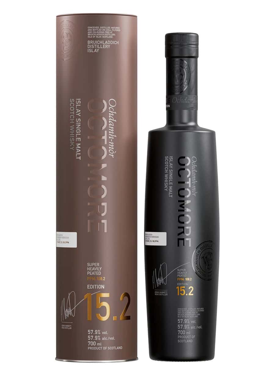 Octomore 15.2 Islay Single Malt Scotch Whisky Bruichladdich Distillery ...