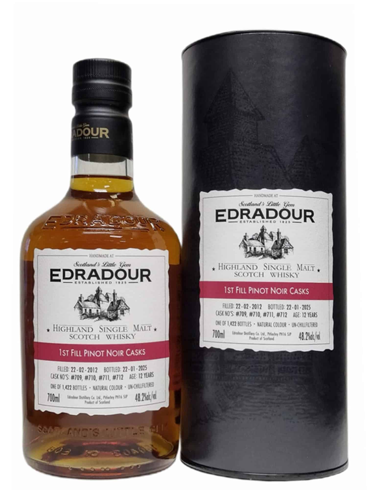 Edradour 12 Year Old 2012 St. Michael-Eppan 1st-Fill Pinot Noir Cask ...