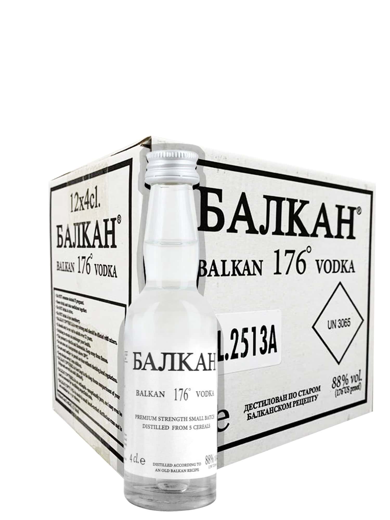 Balkan 176 Vodka 12 Pack x4cl Miniatures | House of Malt