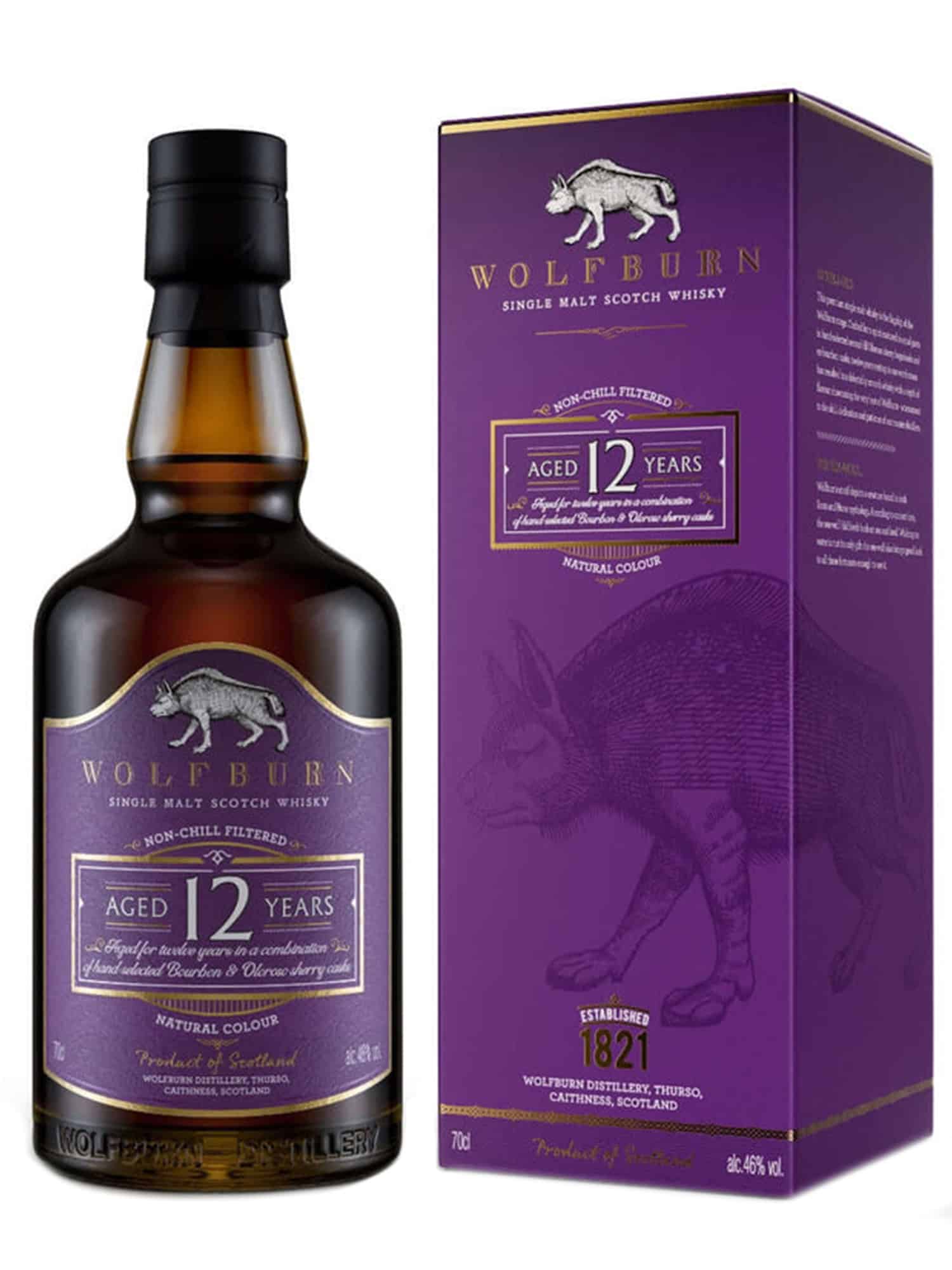 Wolfburn 12 Year Old Highland Single Malt Scotch Whisky 70cl | House of ...